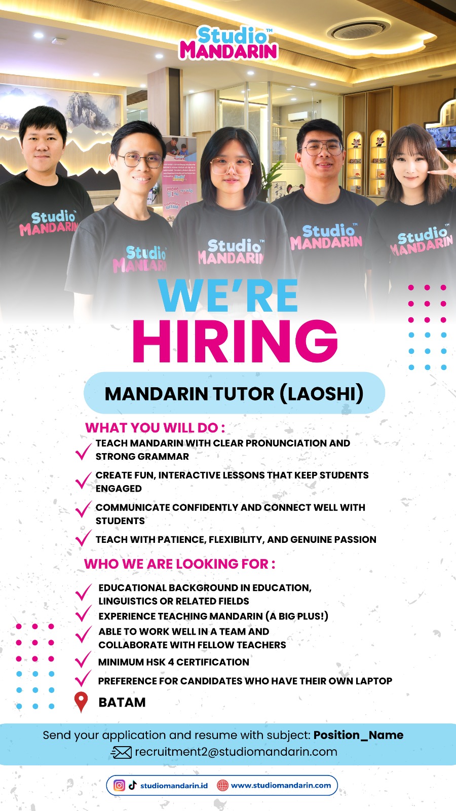 Career - Studio Mandarin